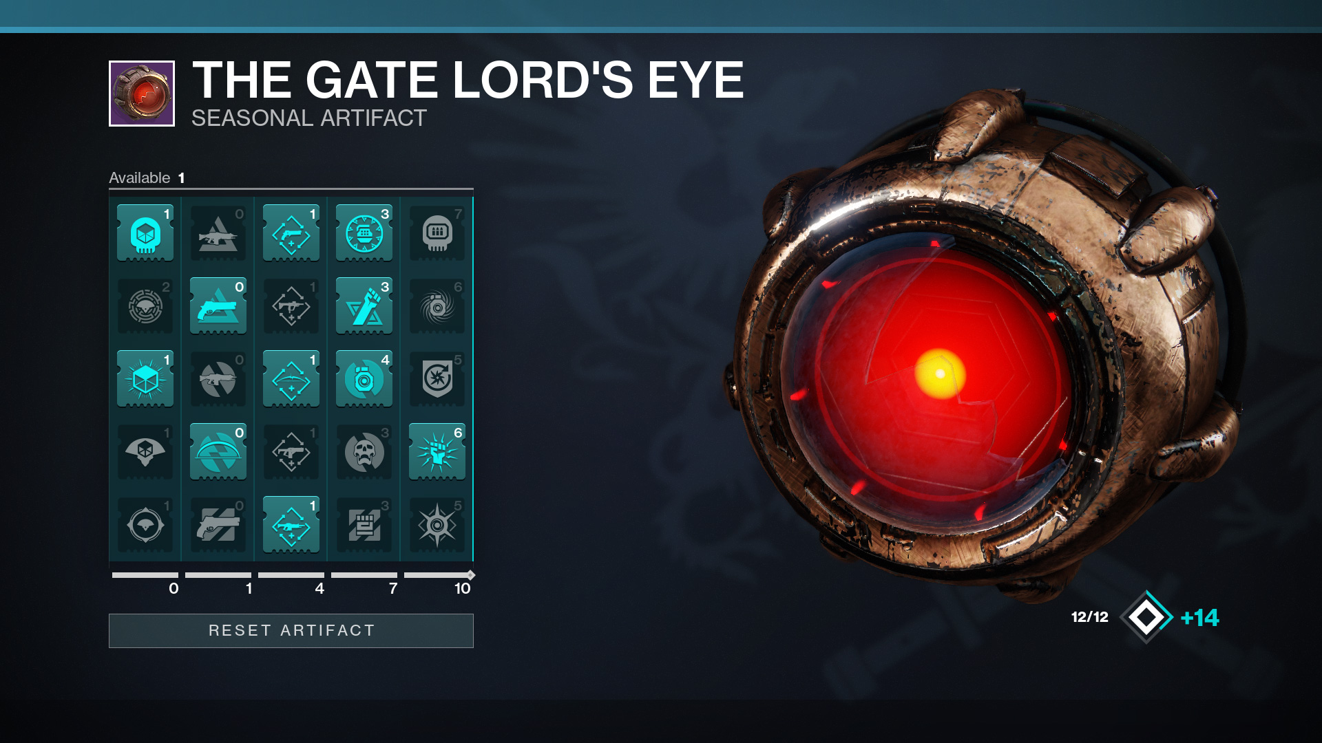 Destiny 2 Gate Lord's Eye Guide - All Seasonal Artifact Mods