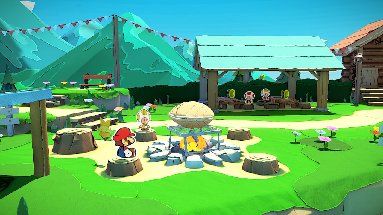 Paper Mario Origami King - How to Enter the Whispering Woods Cabin