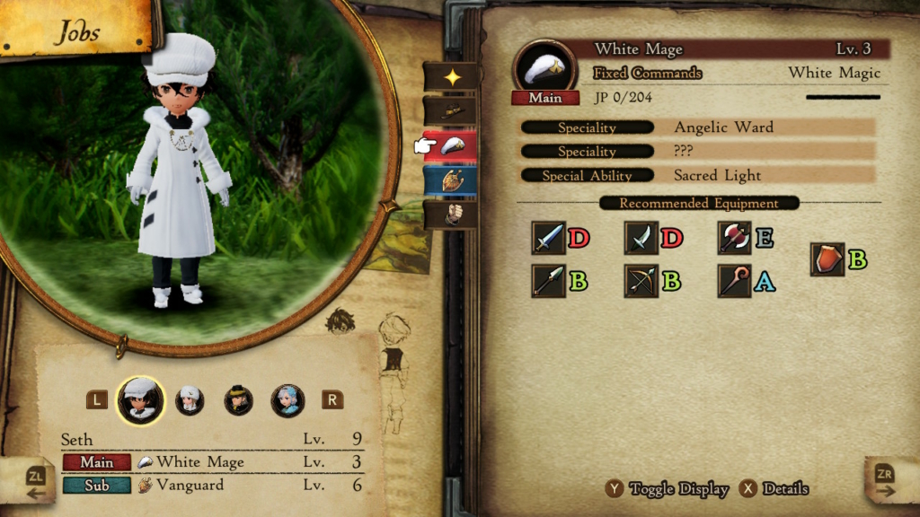 Bravely Default Jobs