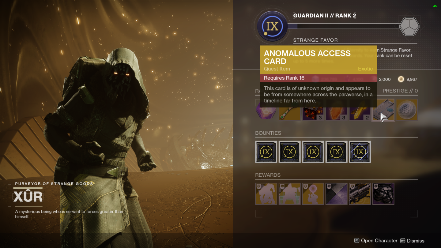 How to Get the Forerunner Catalyst in Destiny 2 - Anomalous Access Card