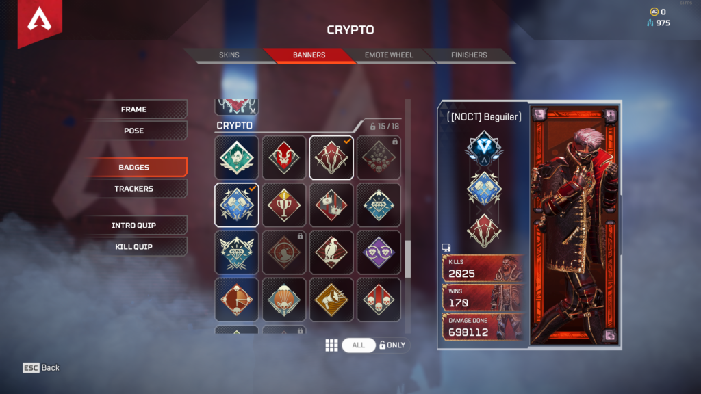 Apex Legends Badges Guide - The Rarest & Toughest Badges to Earn (June ...