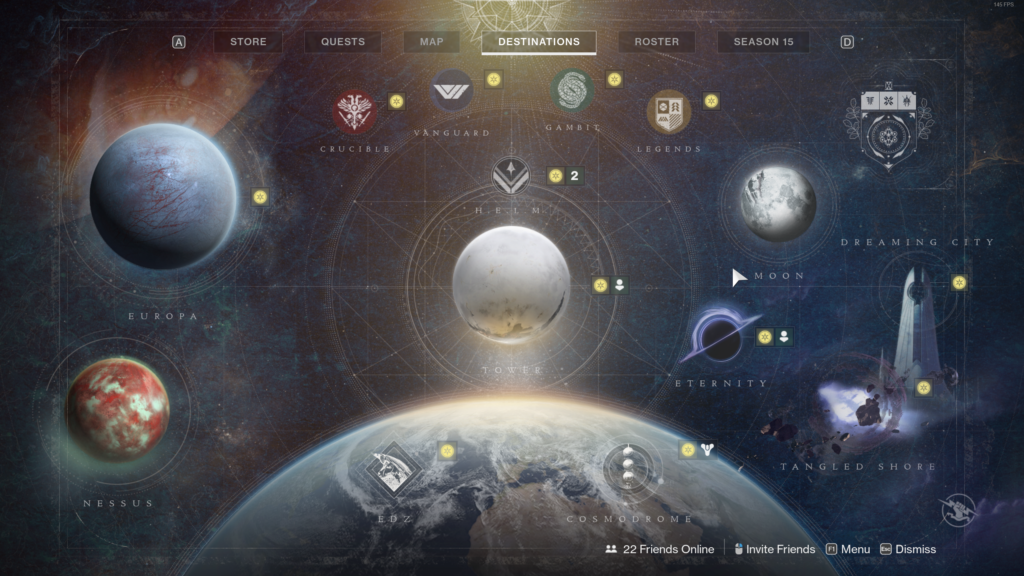 Destiny 2 New Light Guide - Character & Main Menus Explained