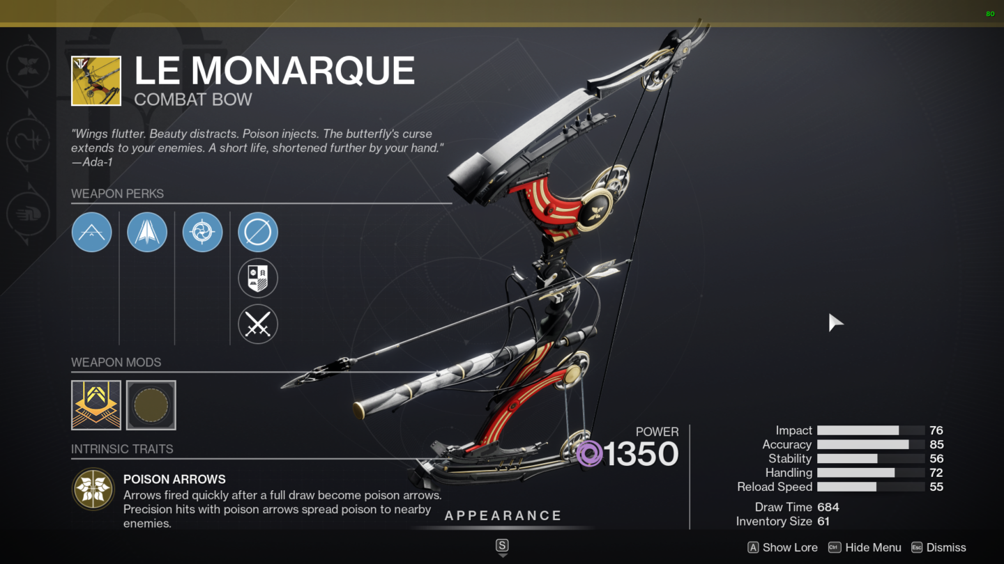 How to Get the Le Monarque Catalyst in Destiny 2: The Witch Queen