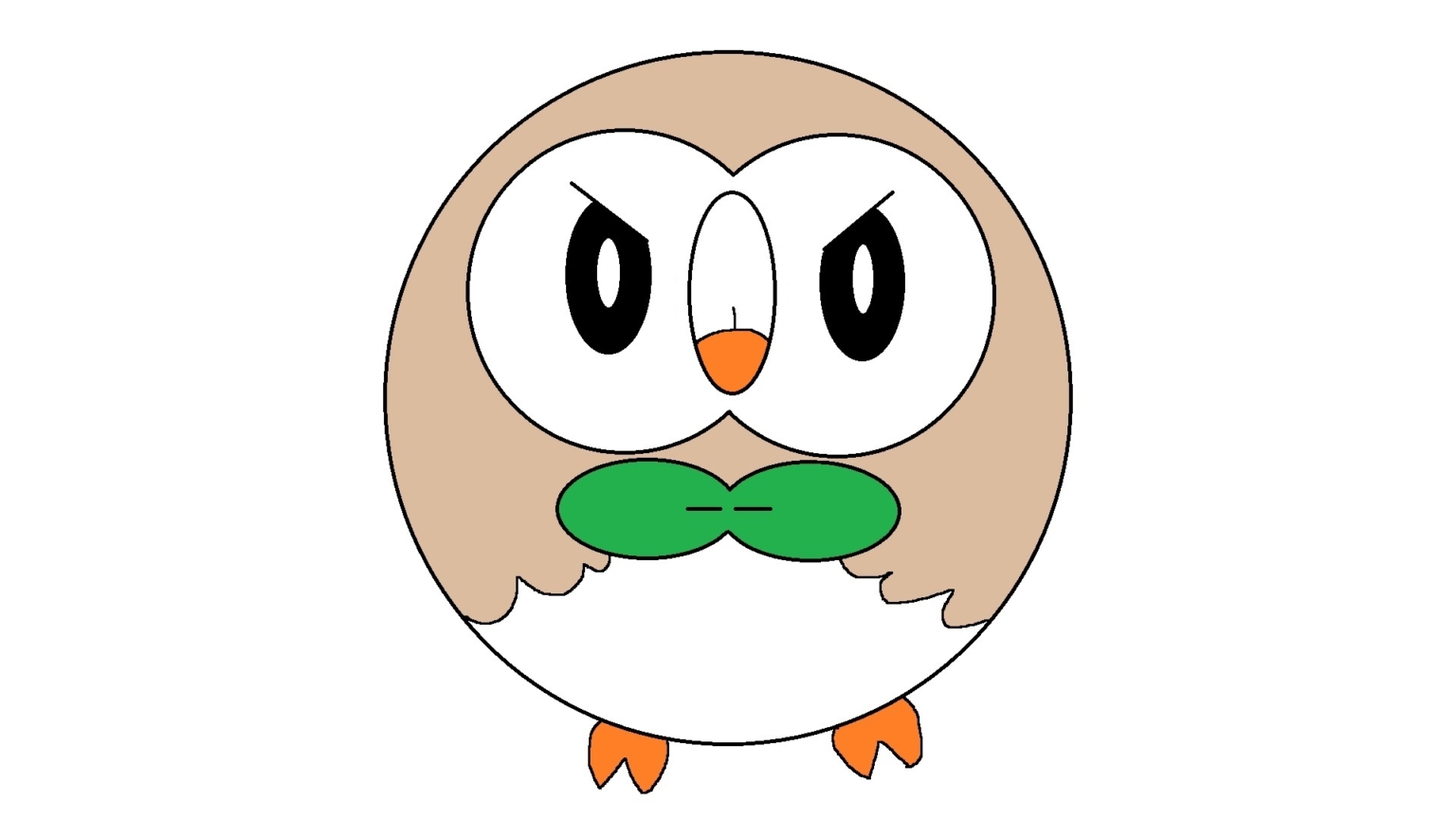 How to Draw Rowlet in 7 Easy Steps