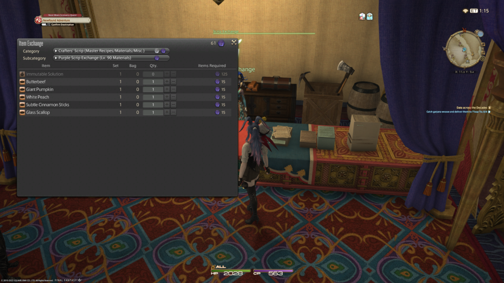 Where to Find Immutable Solution in FFXIV - Crafting Material Guide