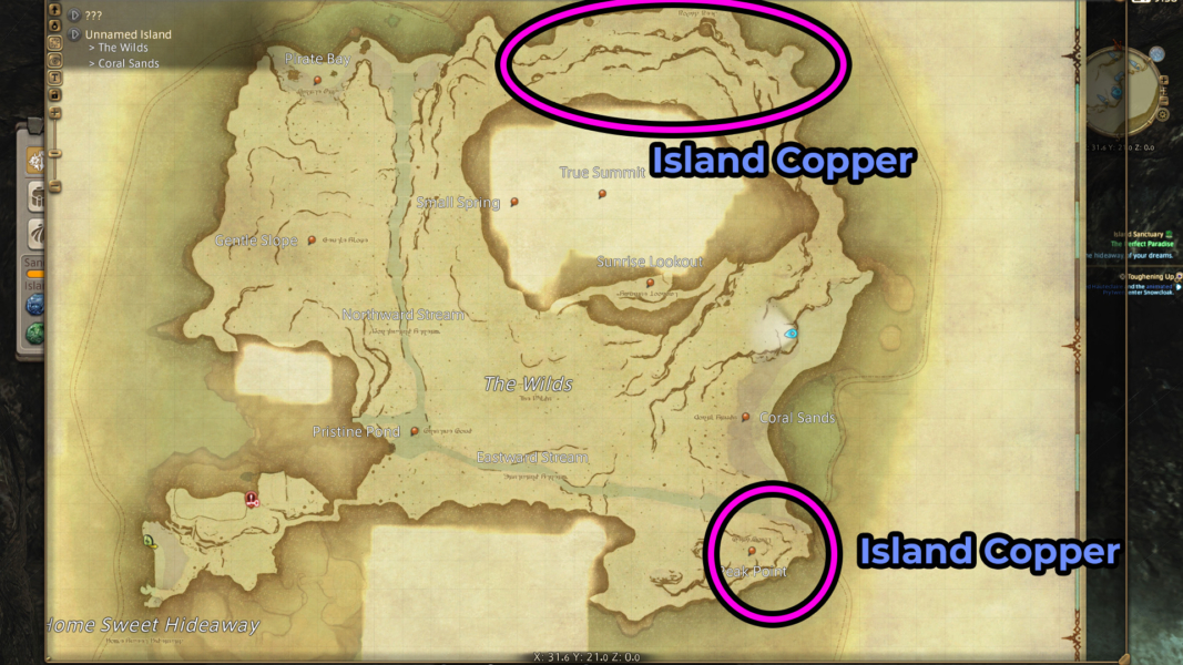 Copper Ore Ffxiv Island Sanctuary at Jose Boyd blog