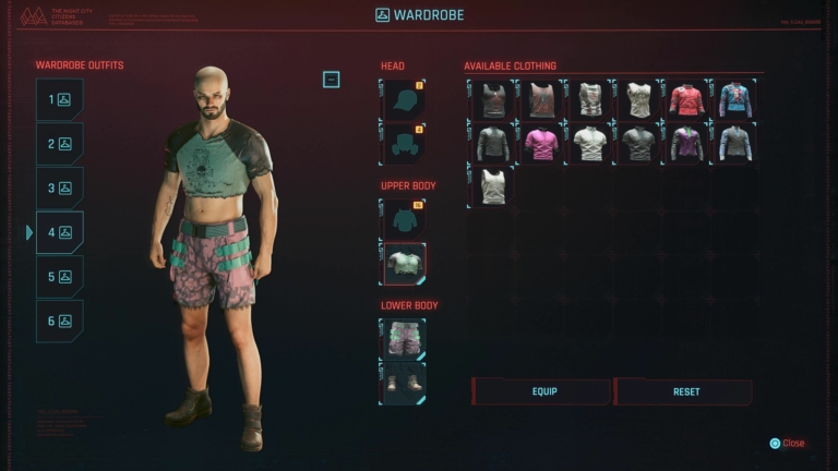 Cyberpunk 2077's Wardrobe Update is a Gay Night City Fashionista's Dream