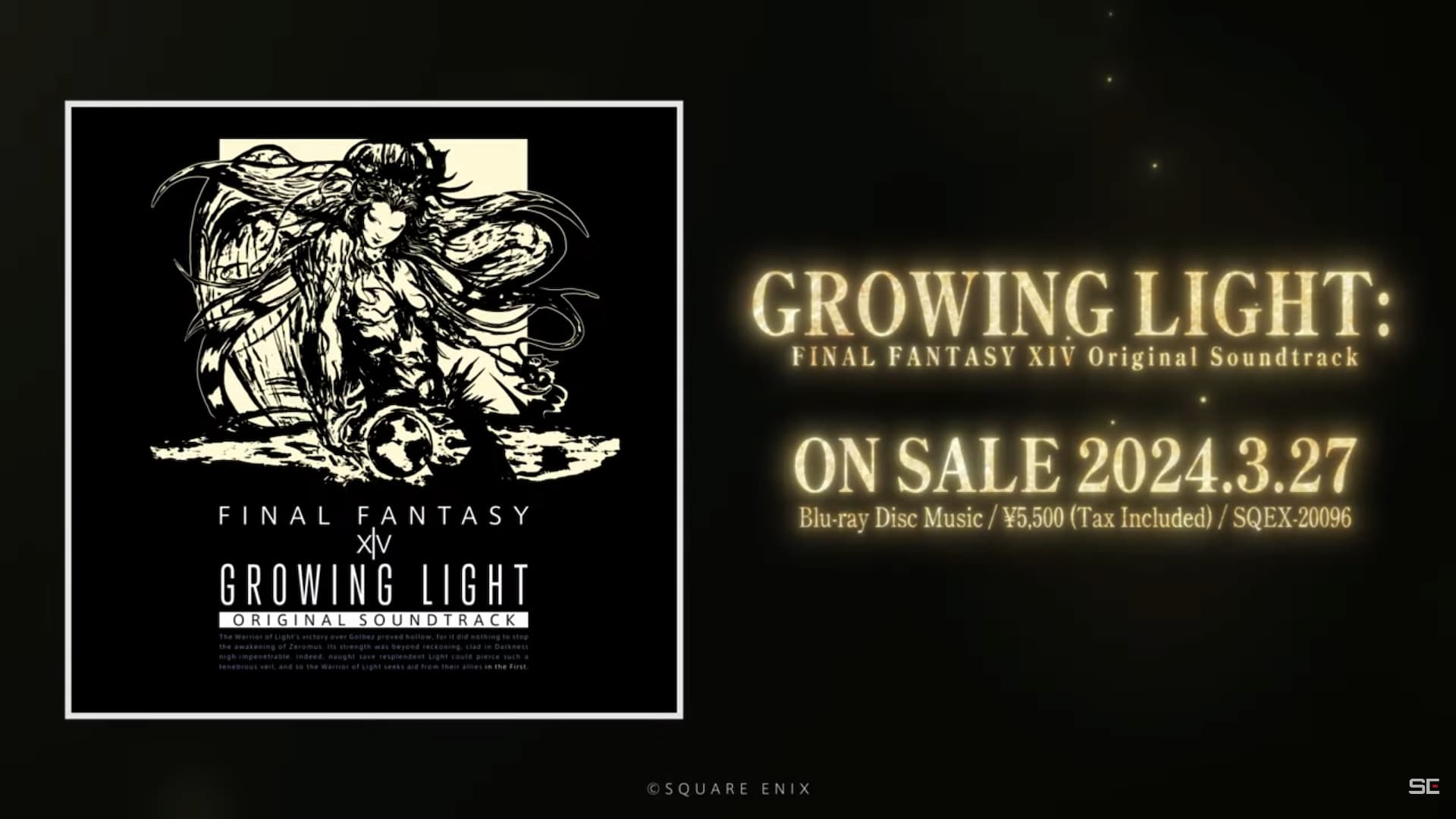 Square Enix Unveils Teaser Video of Upcoming FFXIV Growing Light Soundtrack